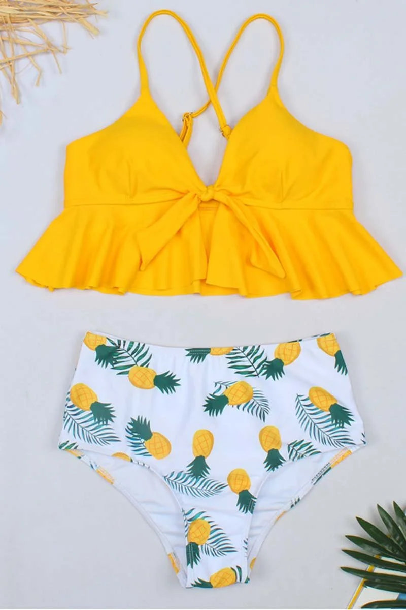 Split Ruffle Swimsuit(3 colors)