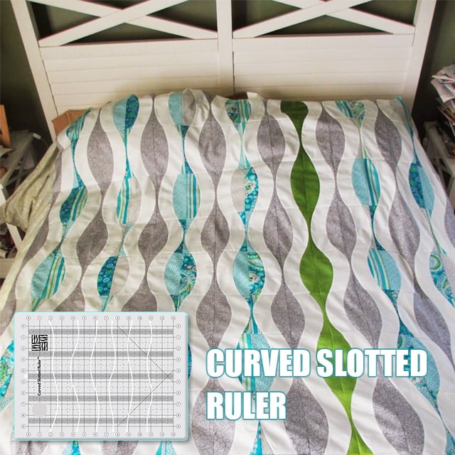 Patchwork Quilt Curved Slotted Ruler (With Instructions)
