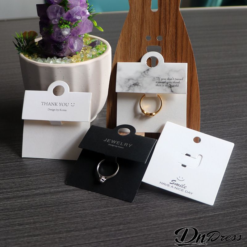 Fashion Jewelry Ring Label Cardboard Display Card Packaging Folding ...