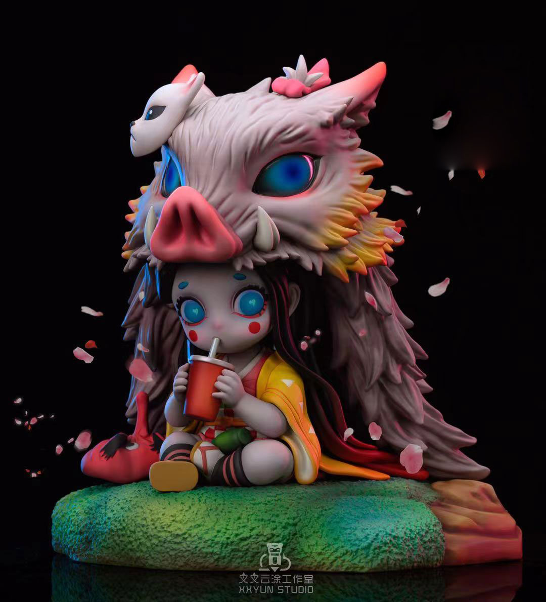 1/7 Scale Group Petted Nezuko Kamado - Demon Slayer: Kimetsu no Yaiba ...