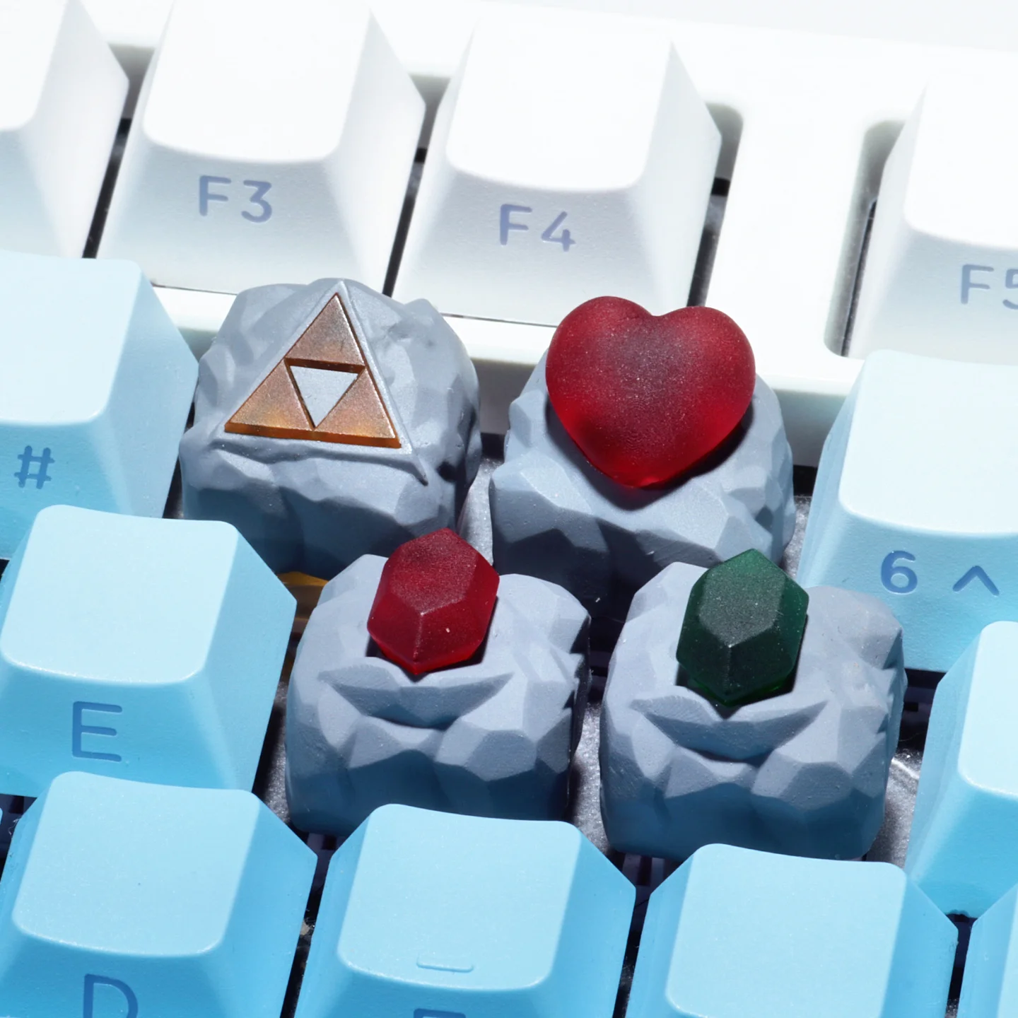Zelda Legendary Symbol Artisan Keycaps Axonkit