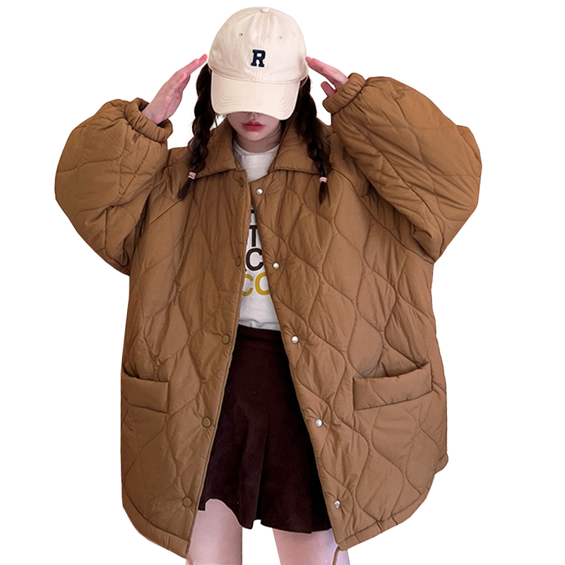 DIAMOND CHECK LAMBSWOOL COTTON JACKET