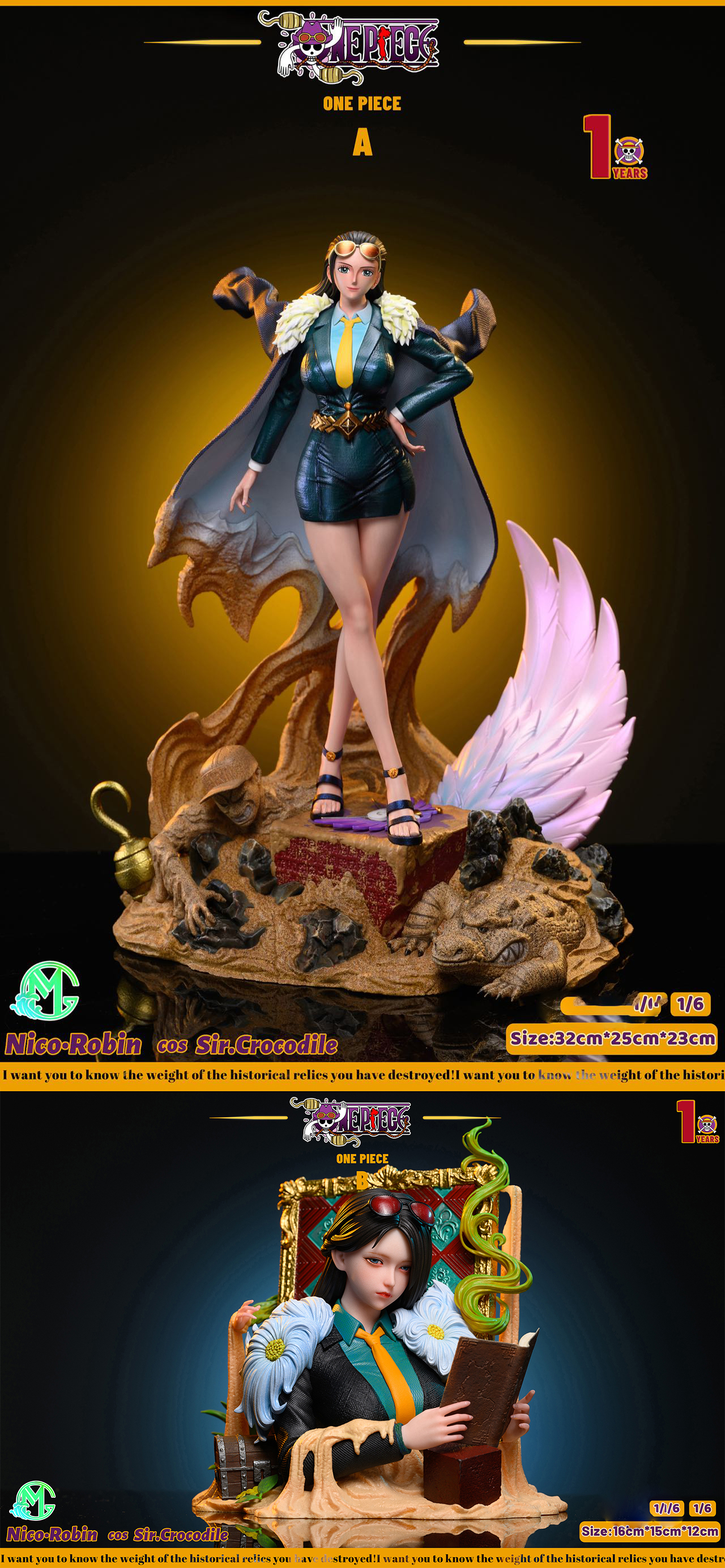 Cosplay Series 004 Nico Robin Cosplay Sir Crocodile - ONE PIECE Resin ...