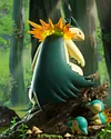 Ecology Series 001 Typhlosion - Pokemon Resin Statue - Kipi Studio