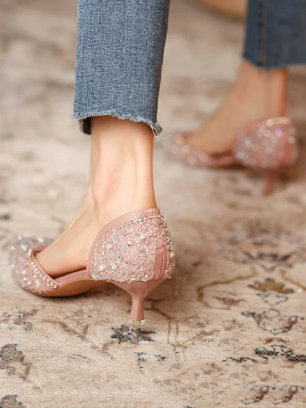 Rhinestone Shiny Pumps