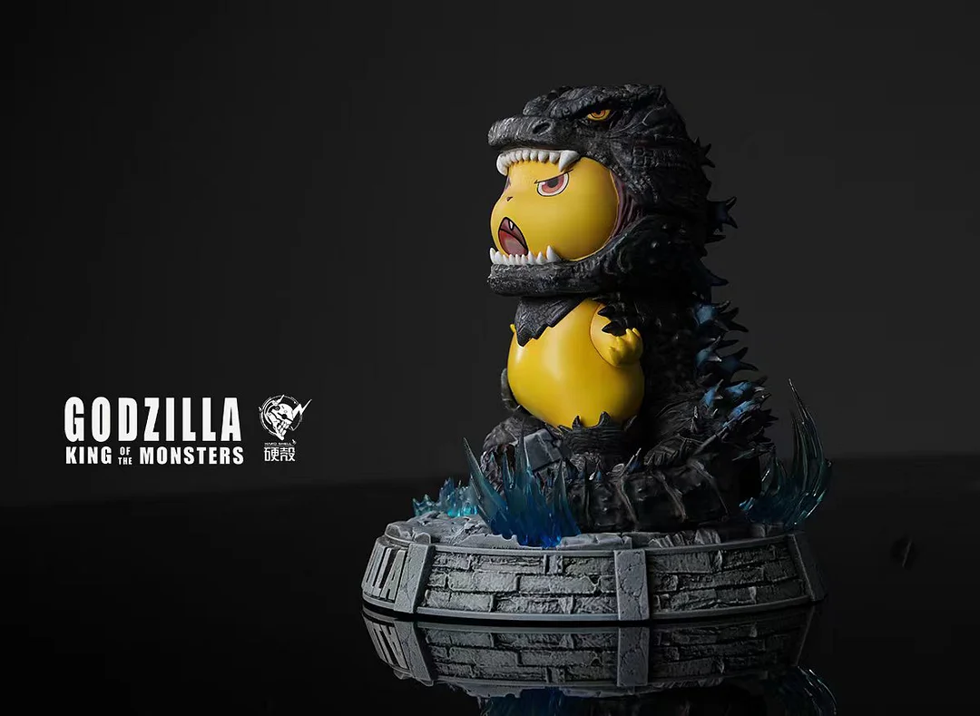 King of The Monsters Godzilla Cosplay Pikachu - Pokemon Godzilla Resin ...
