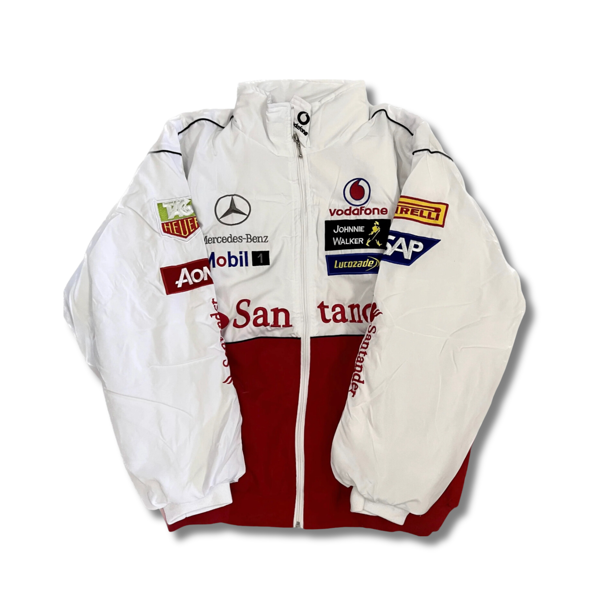 F1 MERCEDES BENZ RACING JACKET WHITE | UNISEX