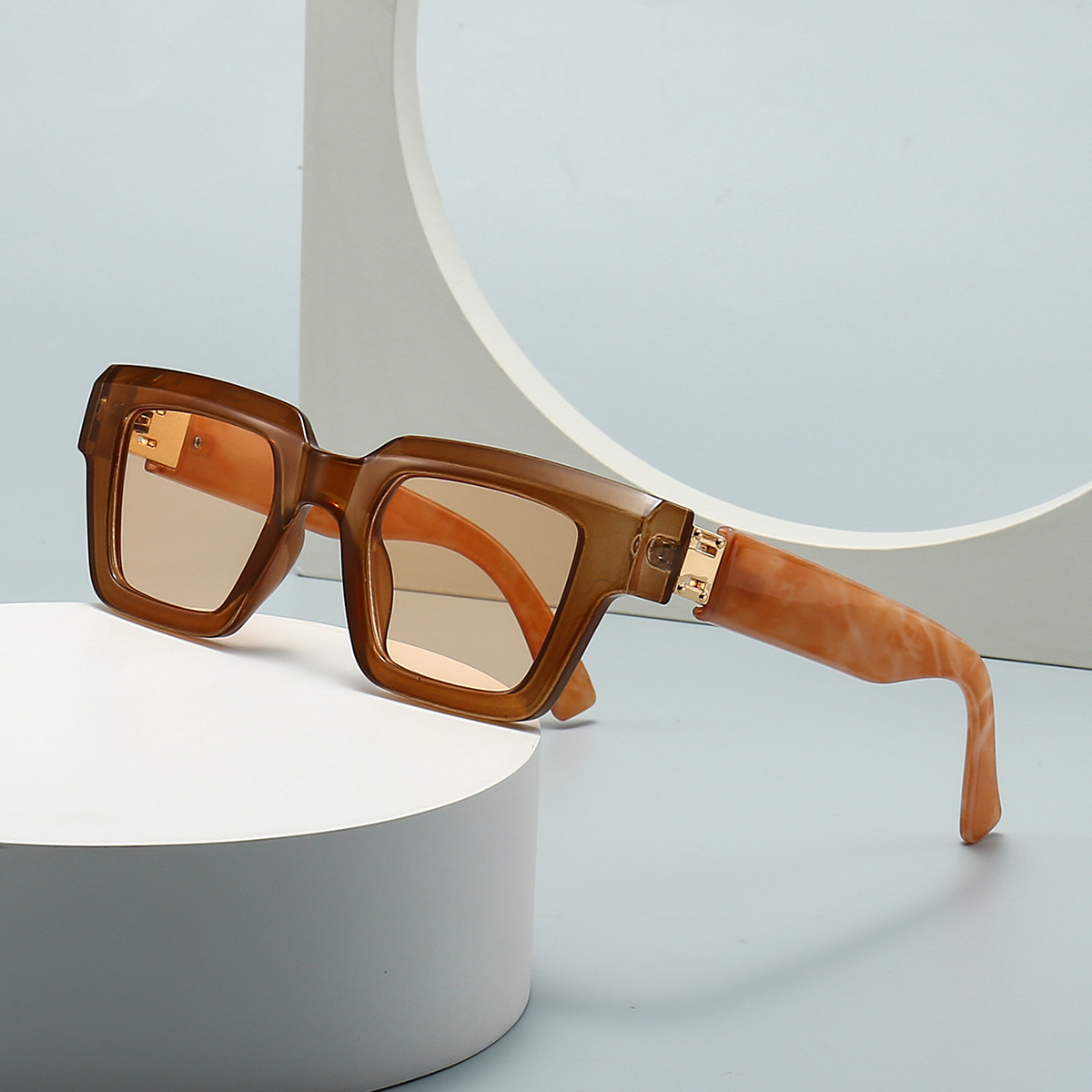Vintage Square Trendy Sunglasses Women Men Luxury Brand Designer Sun ...