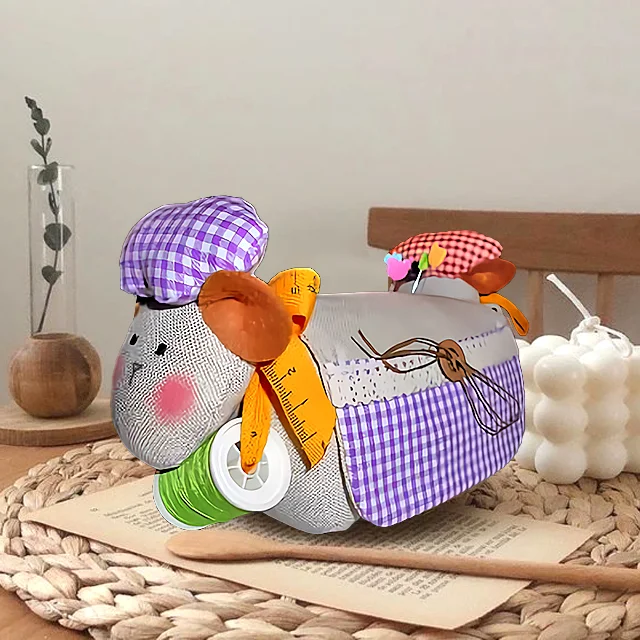 Adorable Sheep Pincushion Sewing Templates + Instructions