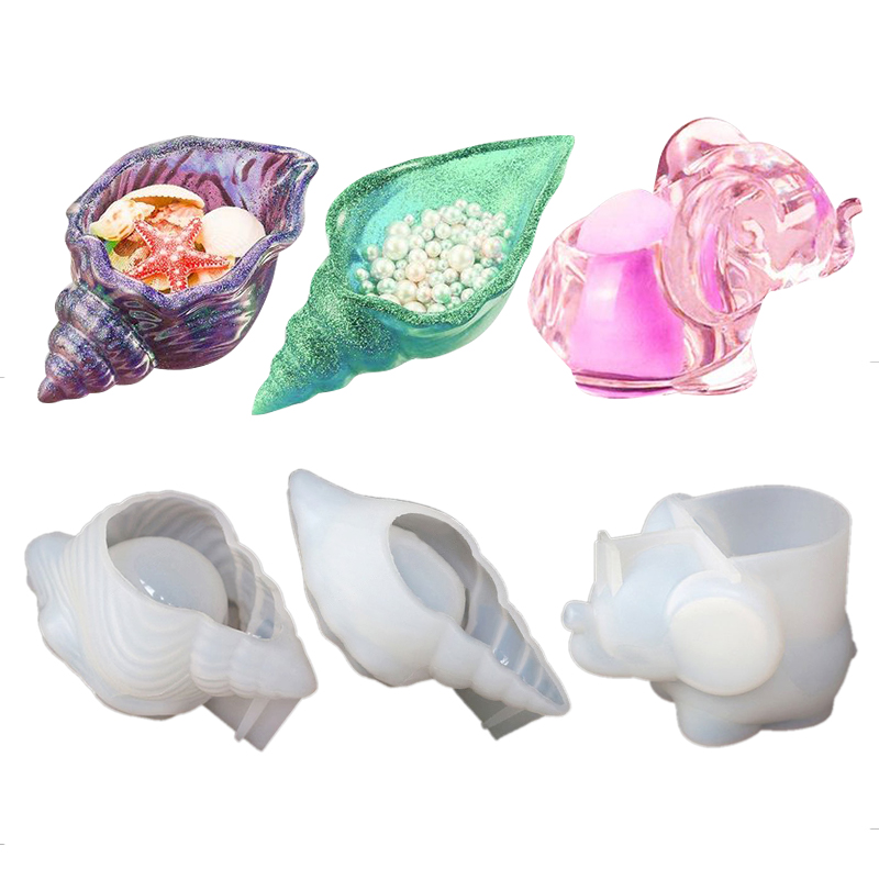 Bring the Safari Home with Conch & Elephant Storage Box Resin Mold Set ...