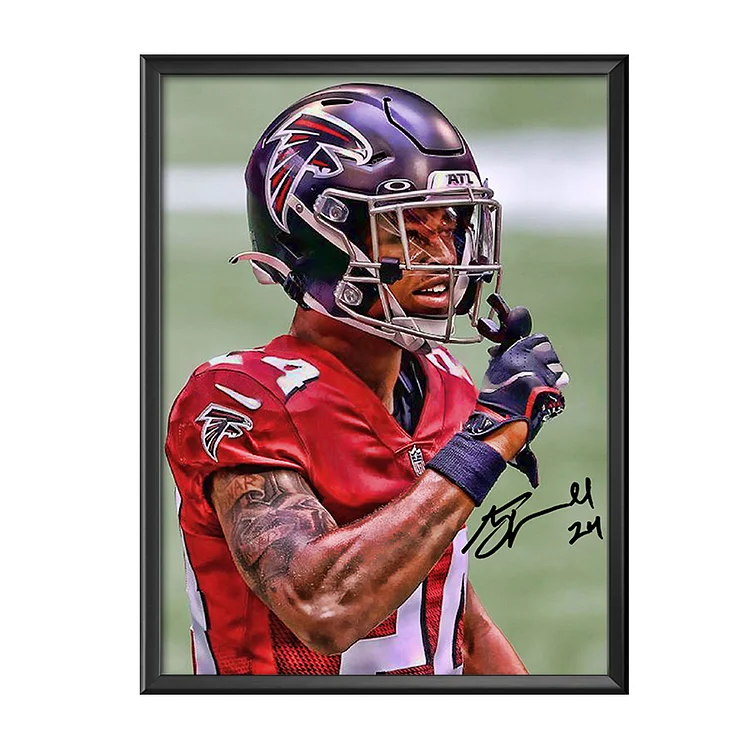 A.J. Terrell-Atlanta FalconPoster Art Autographed