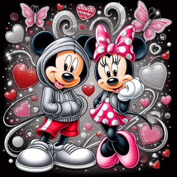 Luxury AB Velvet Diamond Painting Kit -Cartoon