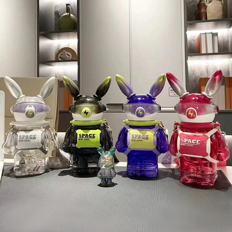 Free Shipping Cool Lightning Rabbit Straw Bottle