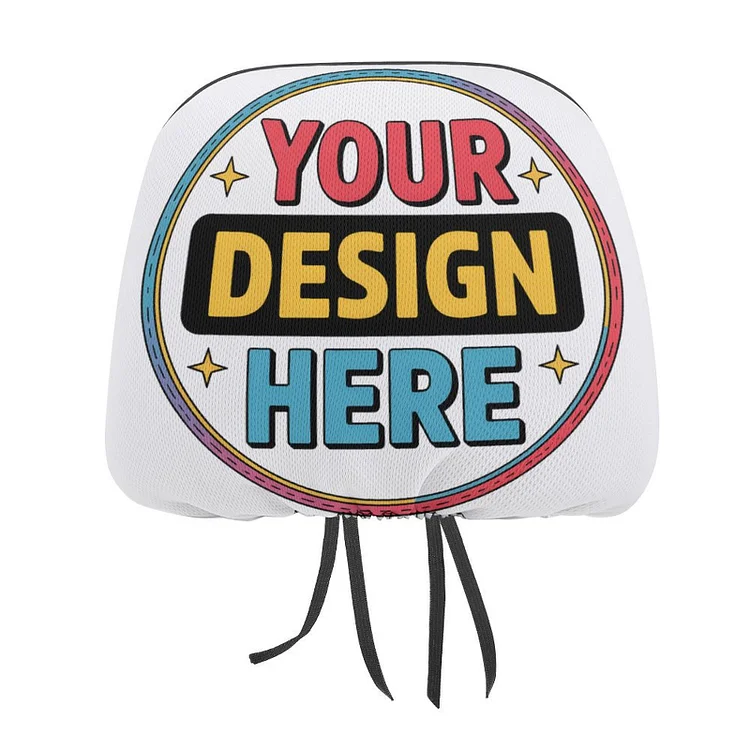 Personalized Custom Car Headrest Cover