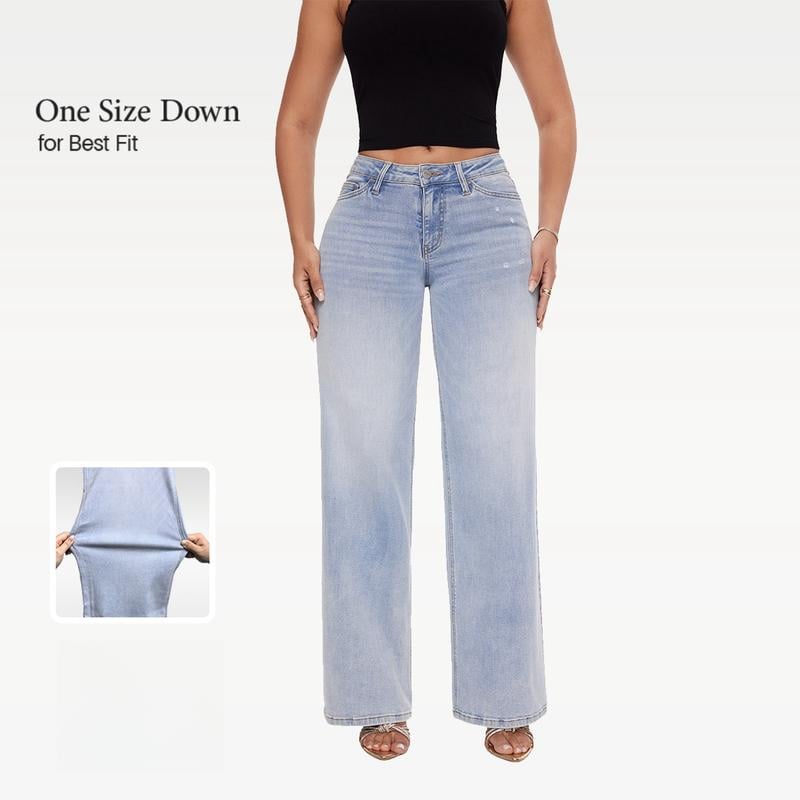 New Mid-Low Rise Tummy Control Curve-Hugging Plus Size Stretch ...