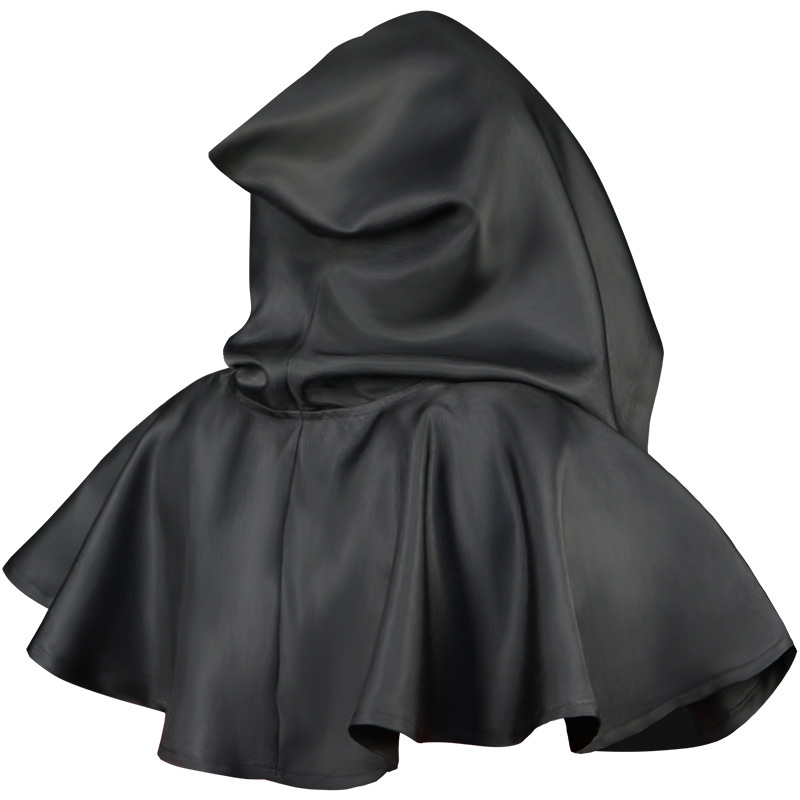 Medieval Vintage Goth Death Hooded Cape