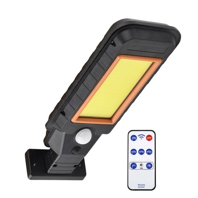 48/56LED Remote Control Solar Light PIR Motion Sensor IP65 Outdoor Wall ...