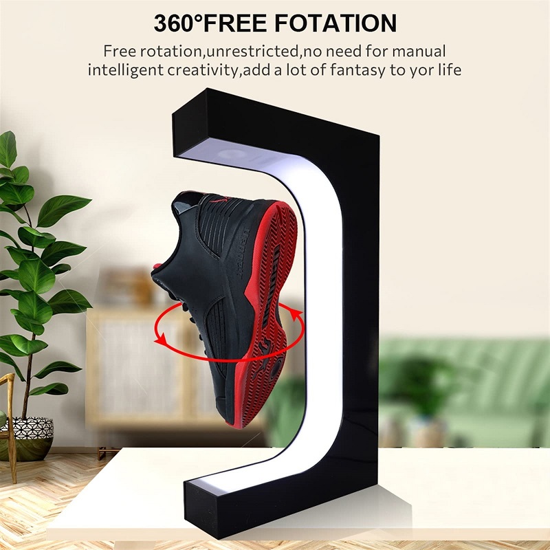 Hanging Display Stand, 360° Rotating Suspension Stand, With LED Colored ...