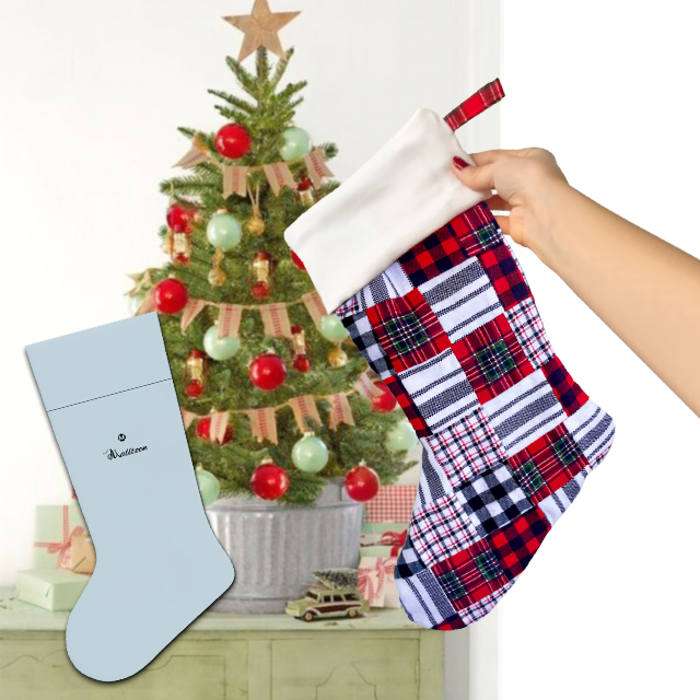 Patchwork Christmas Stocking Sewing Template – With Instructions