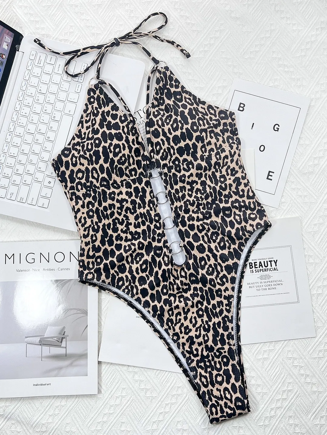 billionm Women One Piece Swimsuit 2023 Push Up Female Swimwear Swimming ...