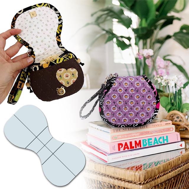 DIY Omelette Mini String Pouch Template