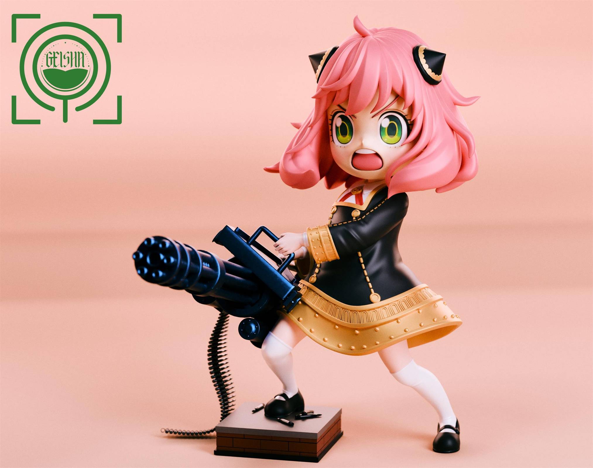 Holding Gatling Gun Anya Forger - SPY X FAMILY Resin Statue - GEISHA Studio