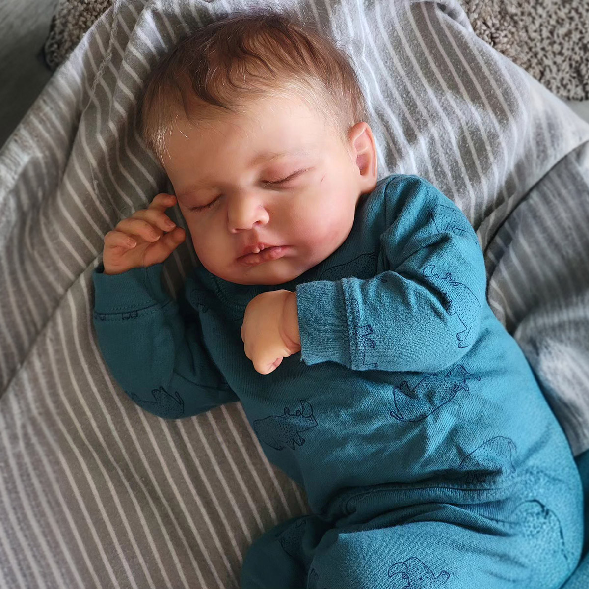 [Heartbeat & Sound] 20'' Truly Look Real Sleeping Baby Doll Girl ...