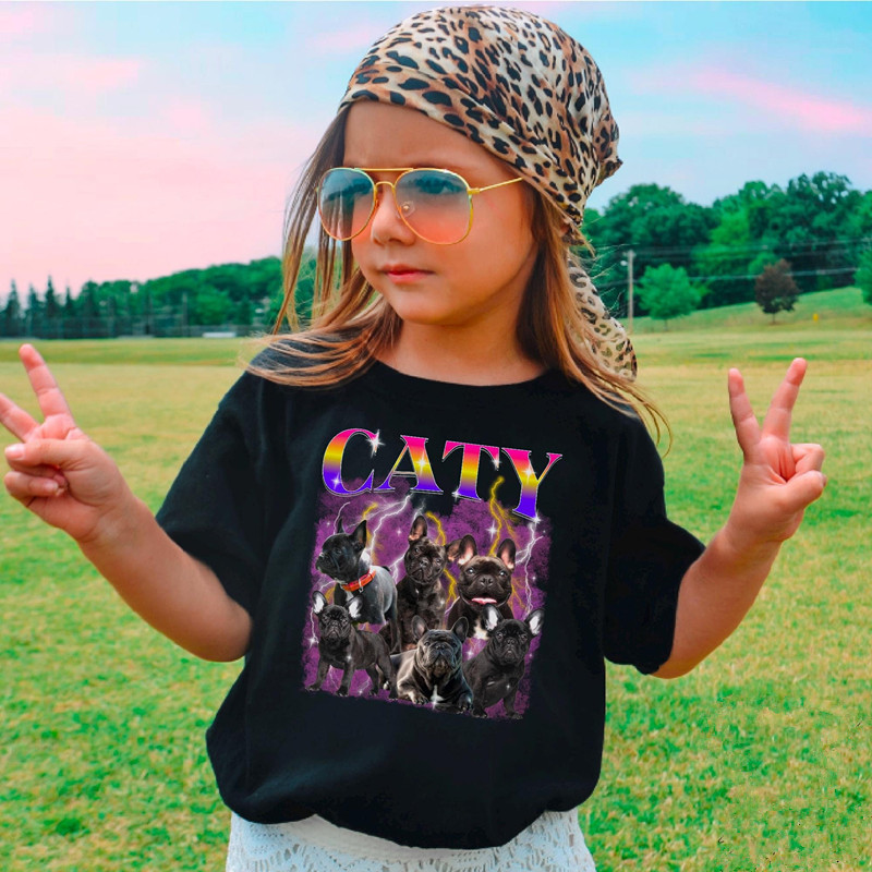 Custom Dog Bootleg Rap Tee Shirt for Kids, Pet Rap Tee Children, Funny ...