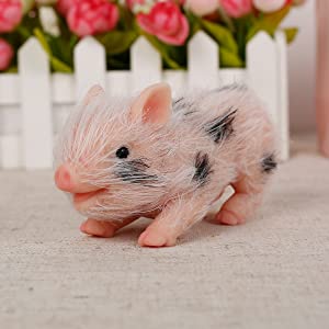 5" Mini Full Silicone Piglet Lifelike Animal Pig Doll Named Kiki