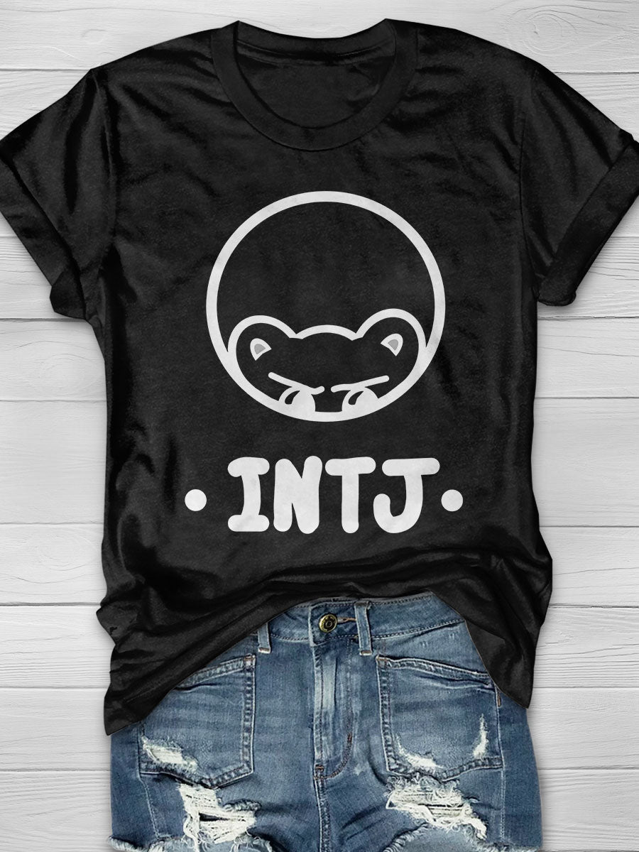 INTJ Bears As MBTI Print T-Shirt