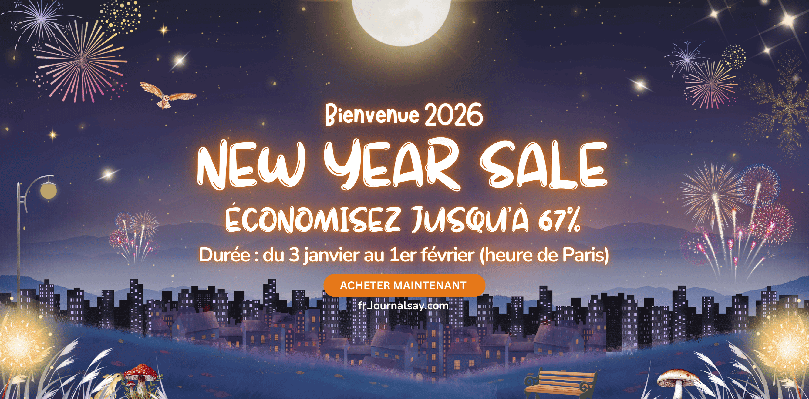 🎊2026 New Year Sale : Commençons 2026 avec des économies