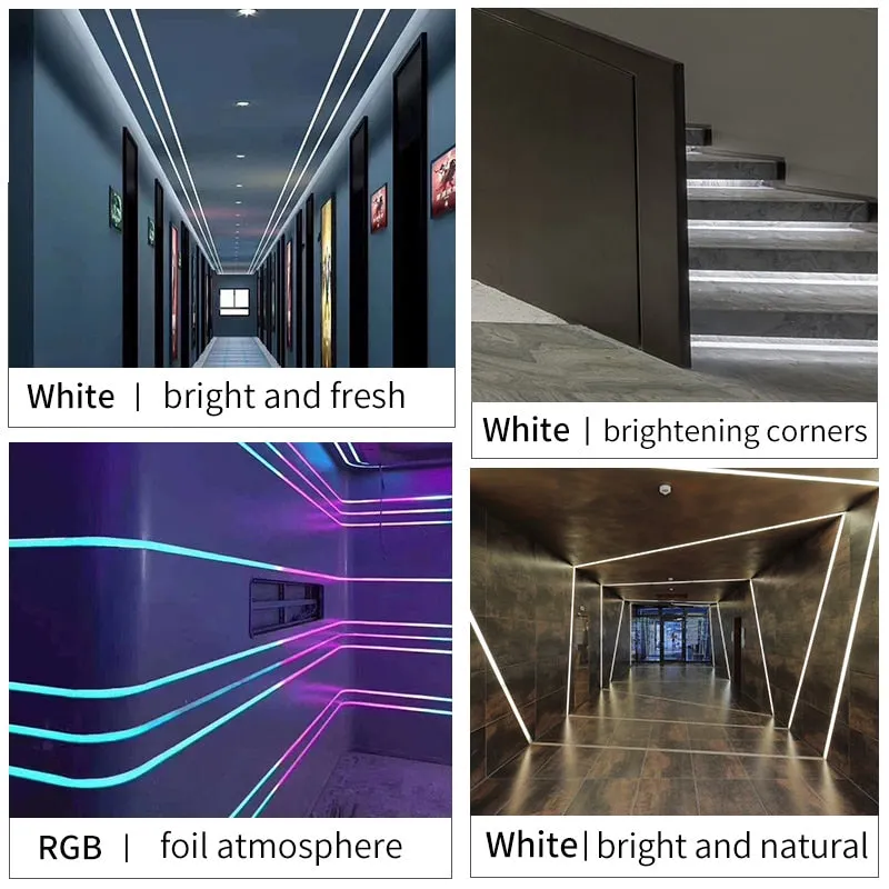12/24v Flexible Waterproof Silicone LED Light Strip Silica Gel Soft ...