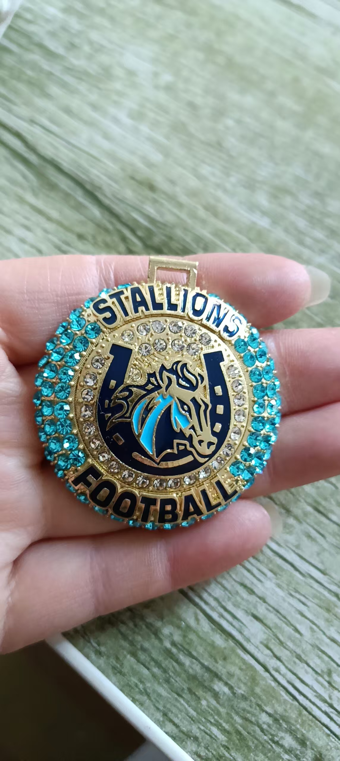 Timmy Hullaby Jr. Stallions rings and necklaces - $110