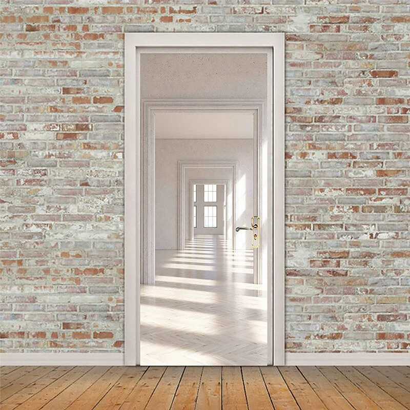 Nigikala Three-dimensional Design Door Sticker Visual Dislocation ...