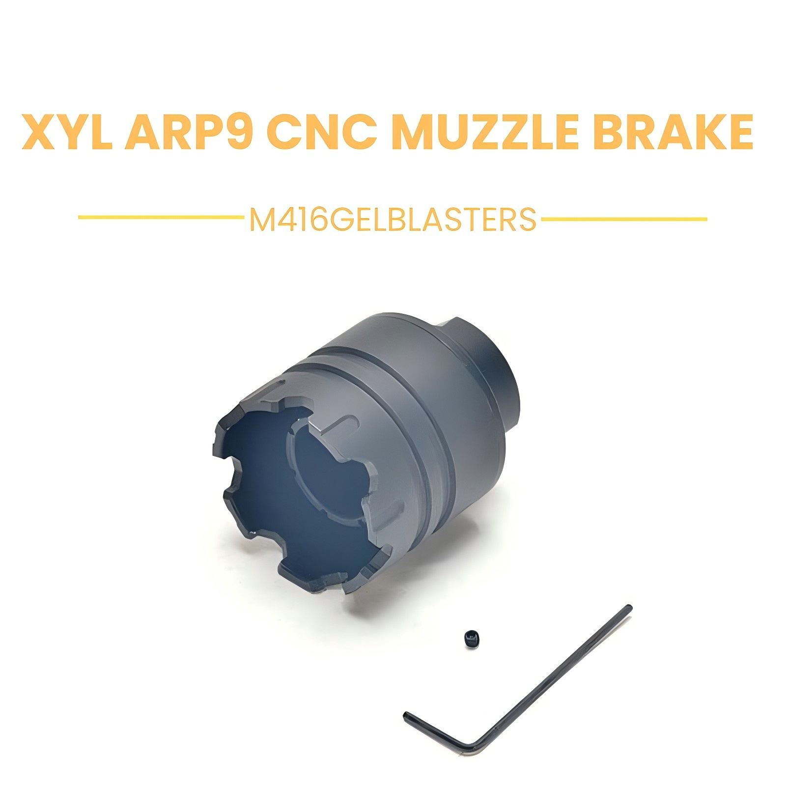 XYL ARP9 CNC Muzzle Brake 14mm CCW - Black Alloy