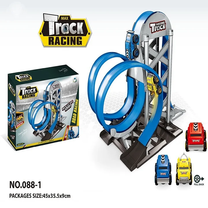 Magnetic Racing Track Toy Anti-gravity Rail Inertial Driving Stunt Car ...