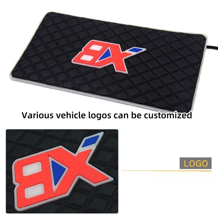 Car modified LED floor mat ambient light