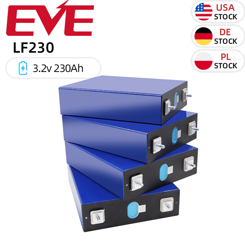 EVE LF230 3.2V 230Ah LiFePo4 Lithium Ion Prismatic Battery Cells Ready ...