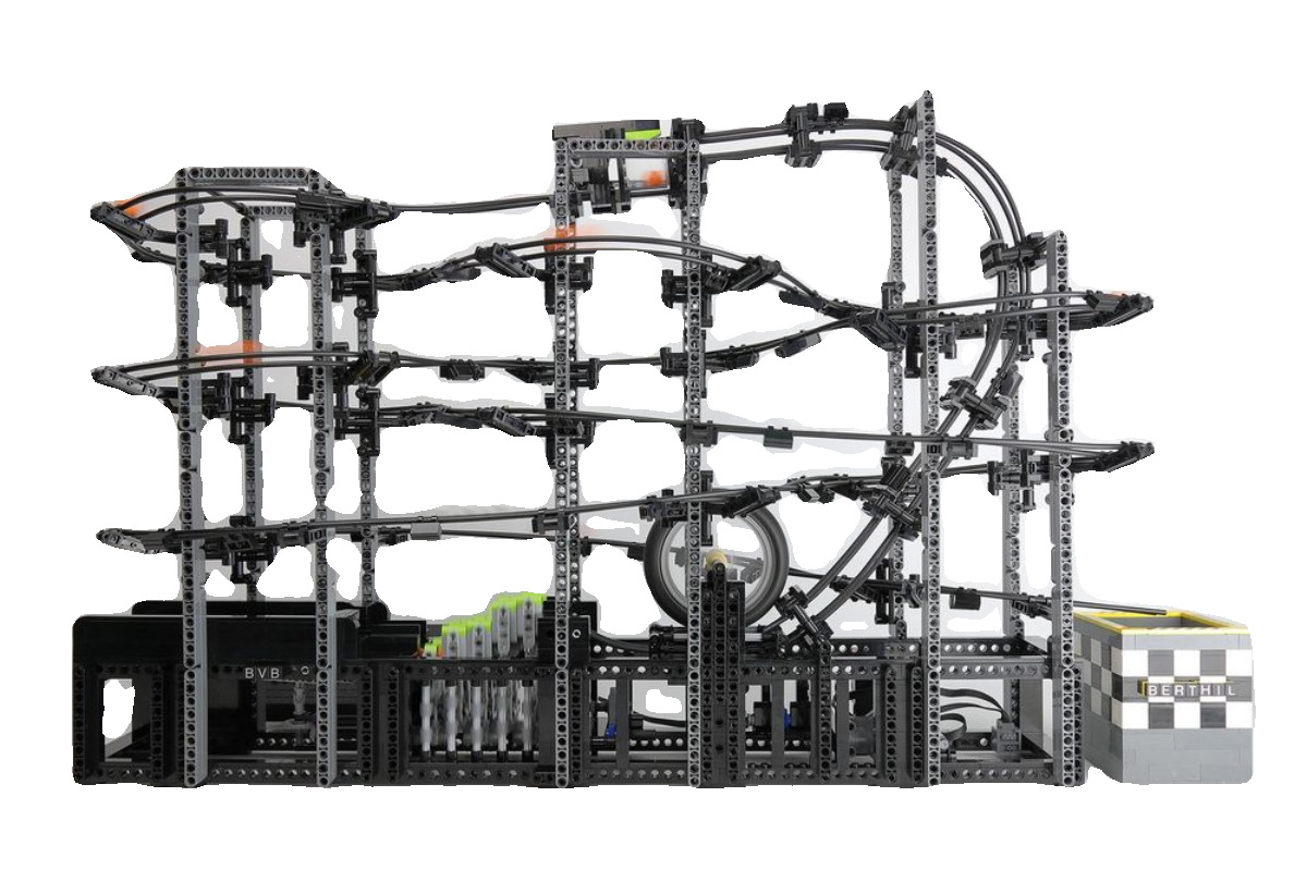 MOC 2362 Parts Roller Coaster Kit Model with Lifting Platform and Power ...