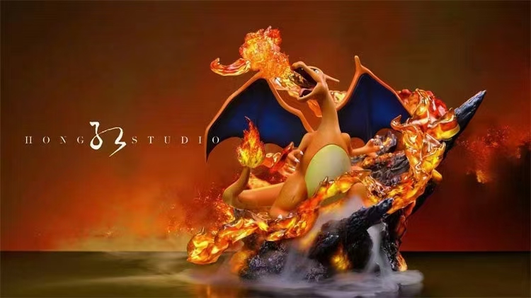 Charizard with LED - Pokemon Resin Statue - Gene Studios [In Stock]