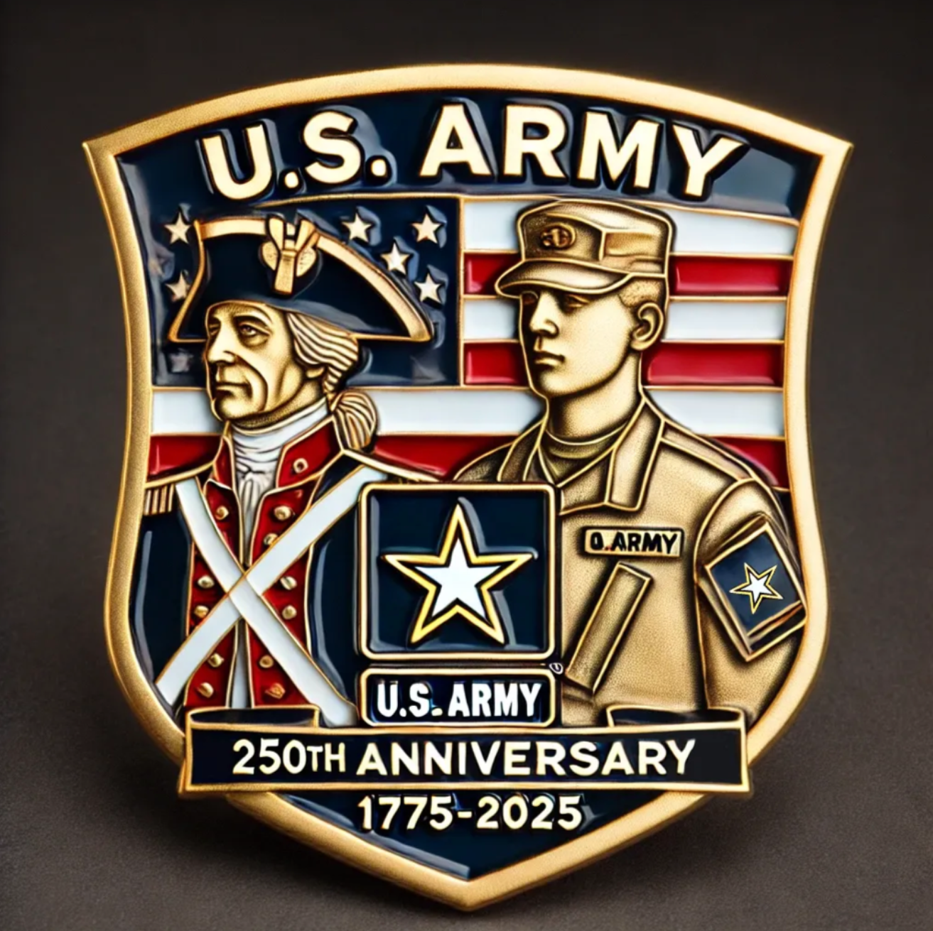 250th Anniversary U.S. Army Commemorative Pin
