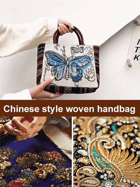 Embroidery master handbag