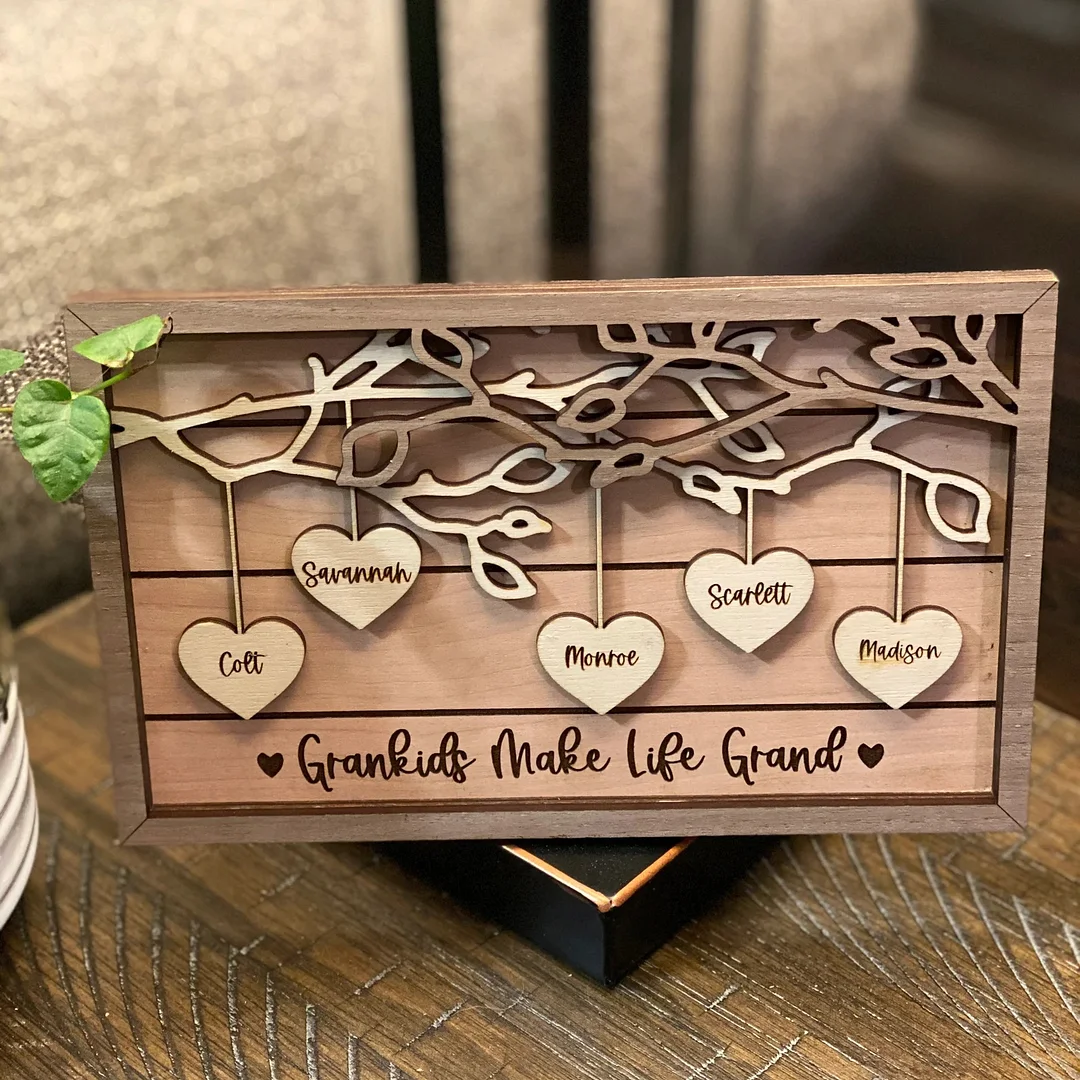 Personalized Wooden Family Tree Sign