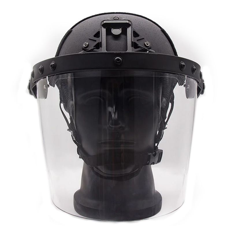 Hikepros Tactical Helmet Transparent Mask FAST/MICH NIJ level IV Combat ...