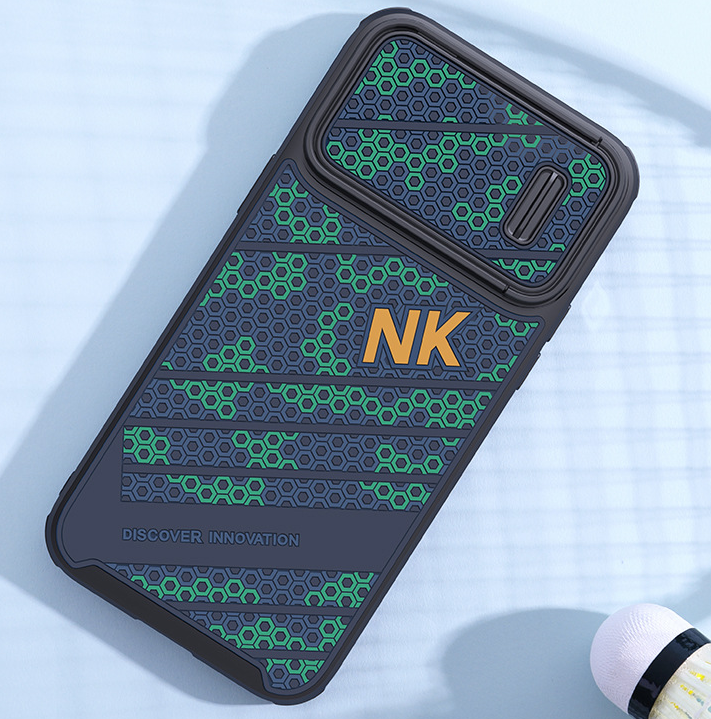 For iPhone Slide Cover Magnetic Decoration Embossed Logo And Three ...