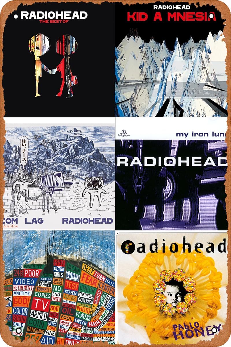 20*30cm/30*40cm - Radiohead - Vintage Tin Signs