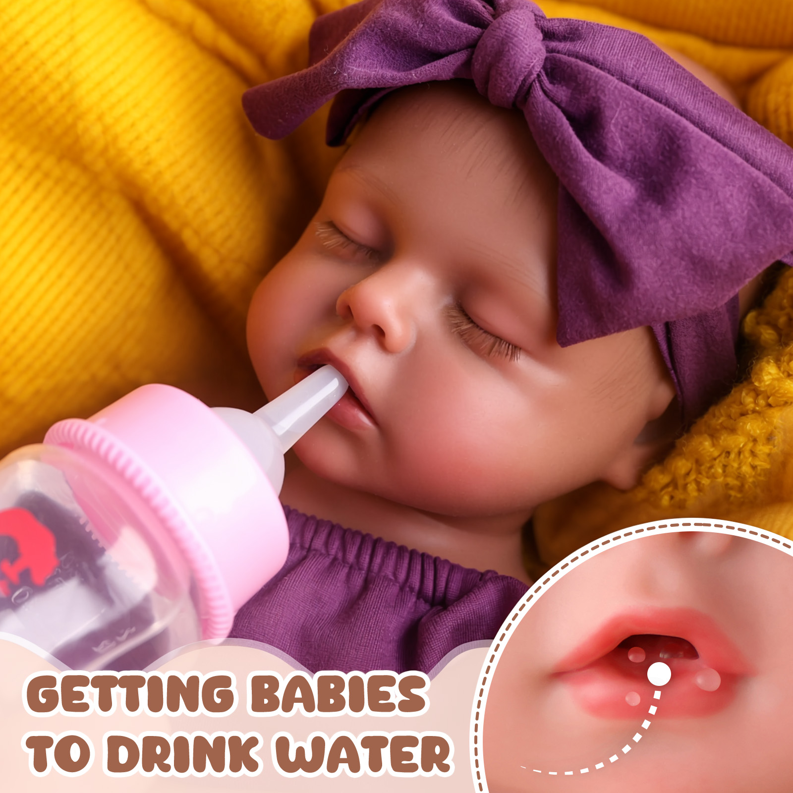 Drink and Wet System Silicone Baby