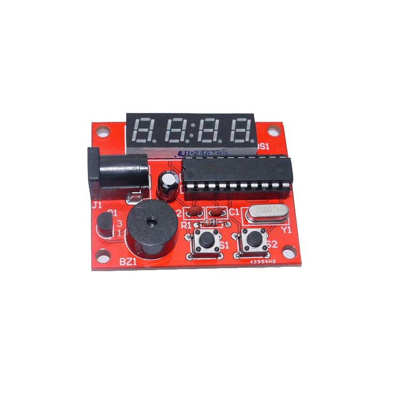 SC-91 STC11F02E MCU 4 Digit Digital Clock Time DIY Electronic Circuit ...