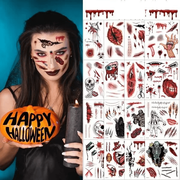Halloween Temporary Tattoo Sticker