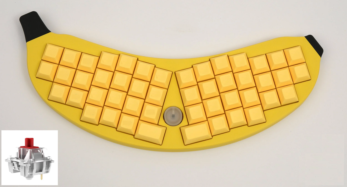 Big Banana Ergonomic Mechanical Keyboard
